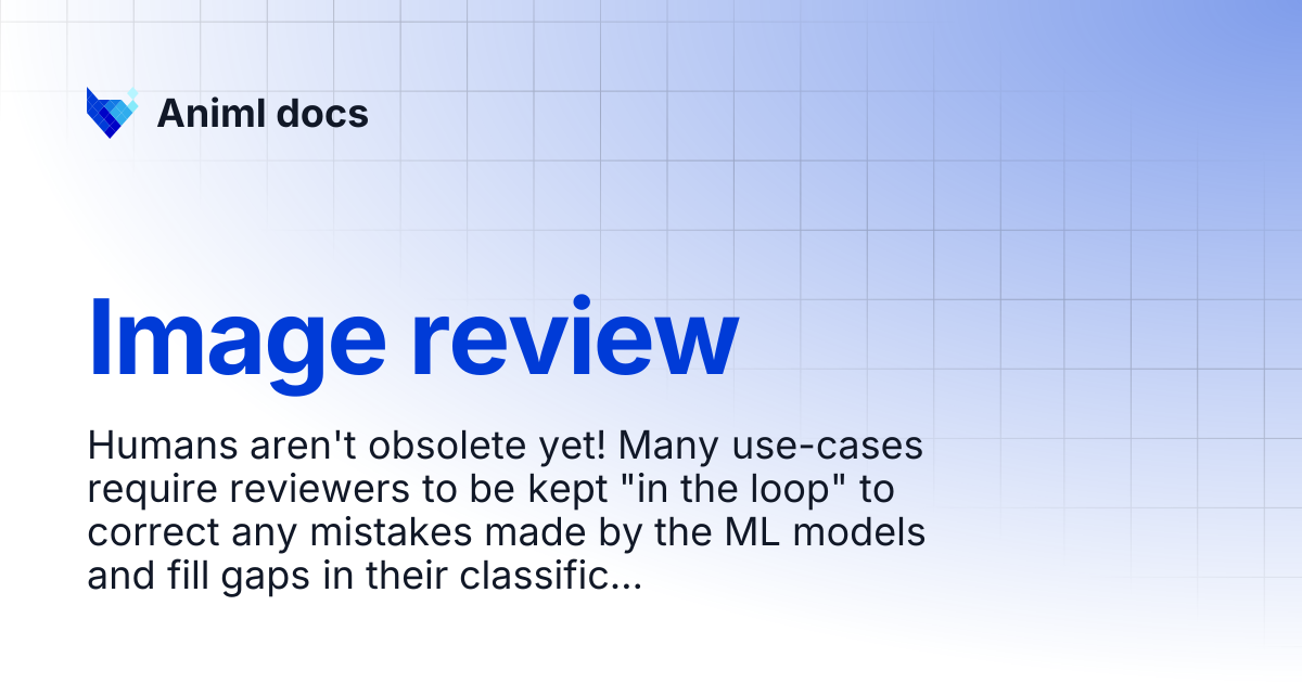 Image review | Animl docs